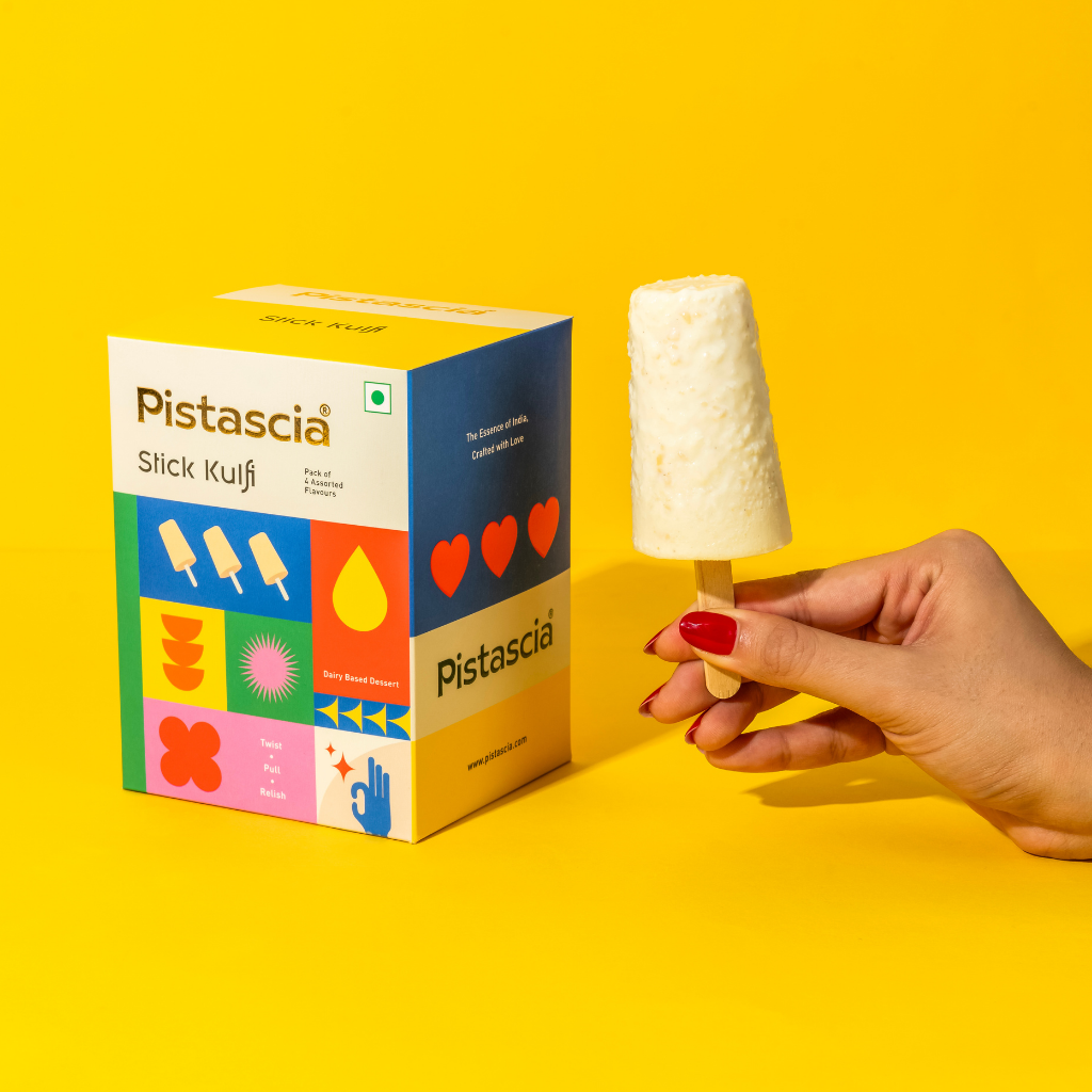 Indulgence Pack of 4 Stick Kulfi – Pistascia - Kulfi Perfection, Born ...
